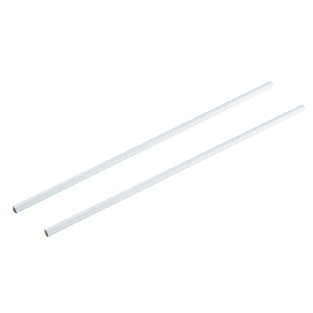 Paper Bottle Straw White 10.5″ 26cm x250 - Sugar & Lime